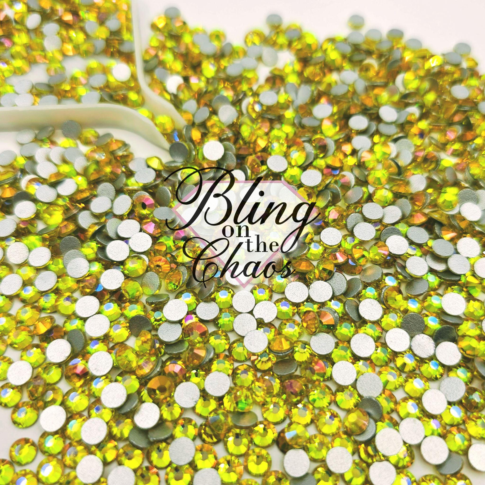 Divine Lime Yellow Rhinestone – Bling on the Chaos