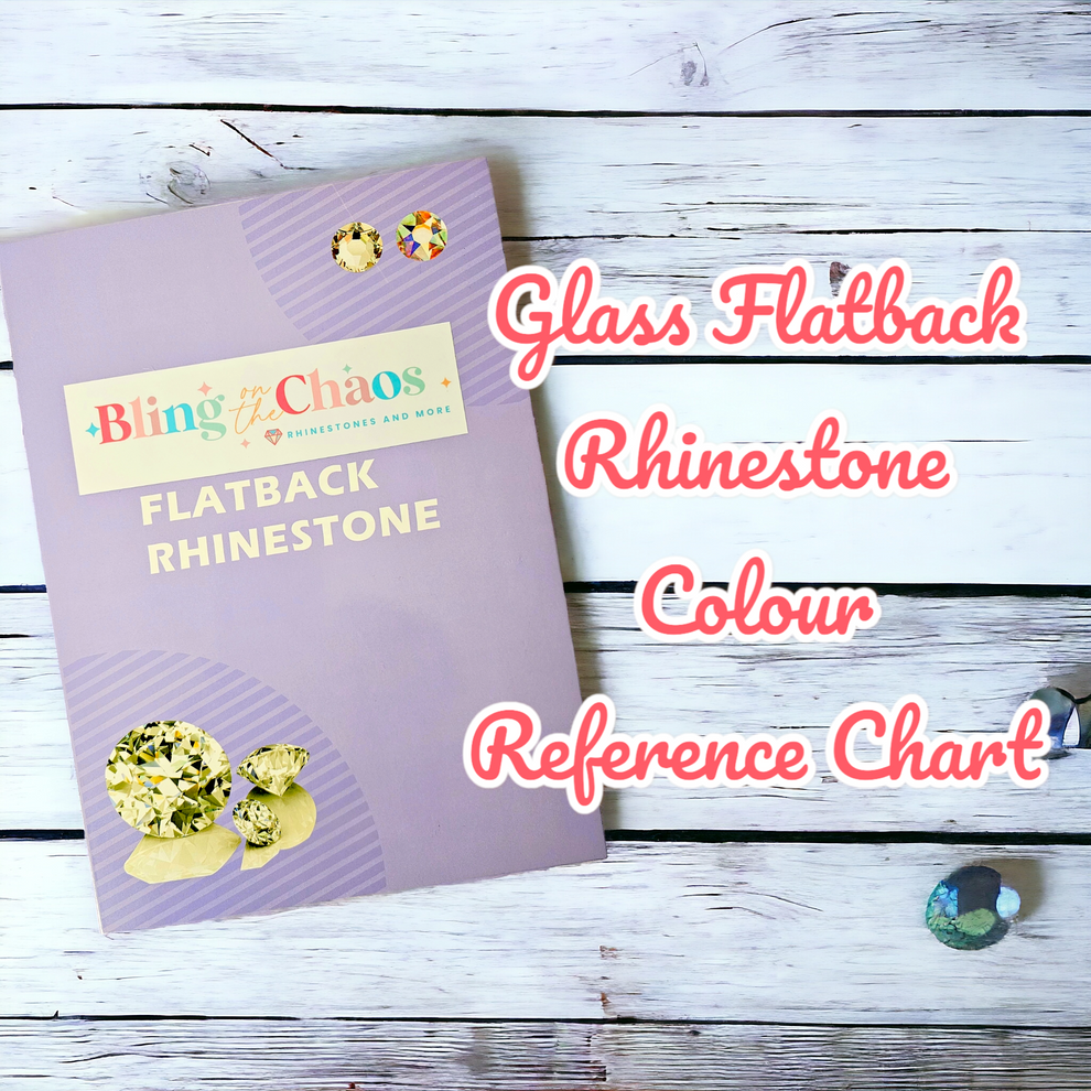 Glass Rhinestone Colour Chart – Bling on the Chaos