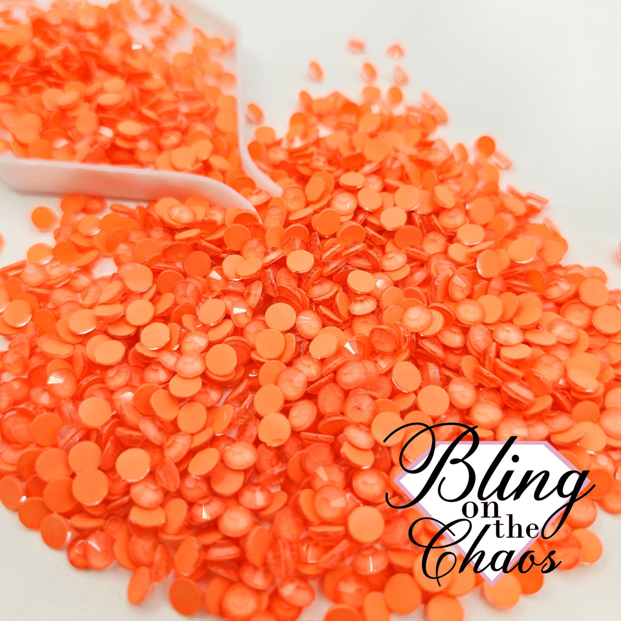 Glow Coral Red Rhinestone – Bling on the Chaos
