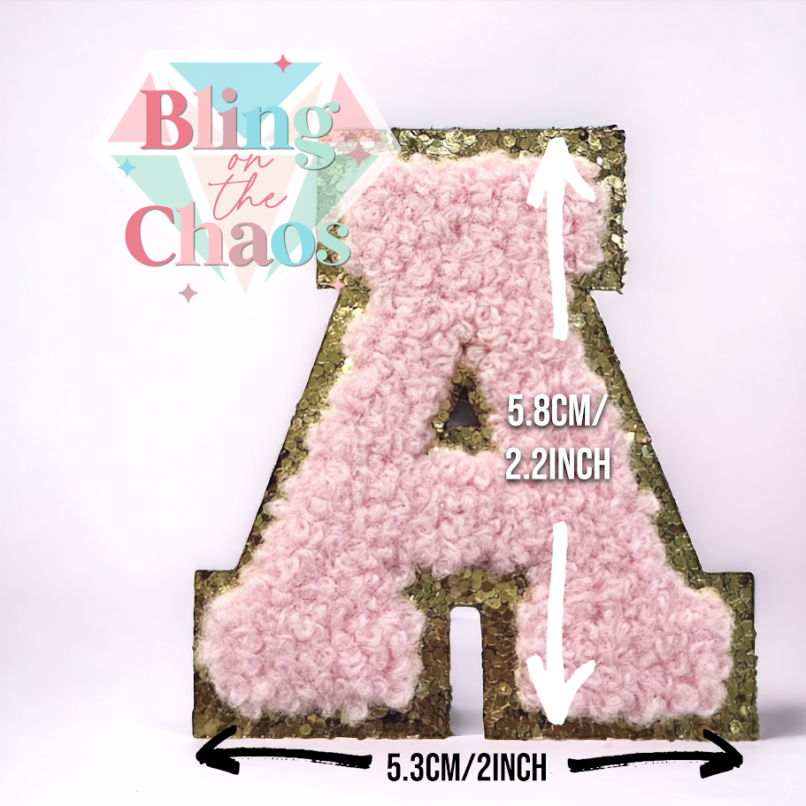 Light Pink Chenille Varsity Letter – Bling on the Chaos