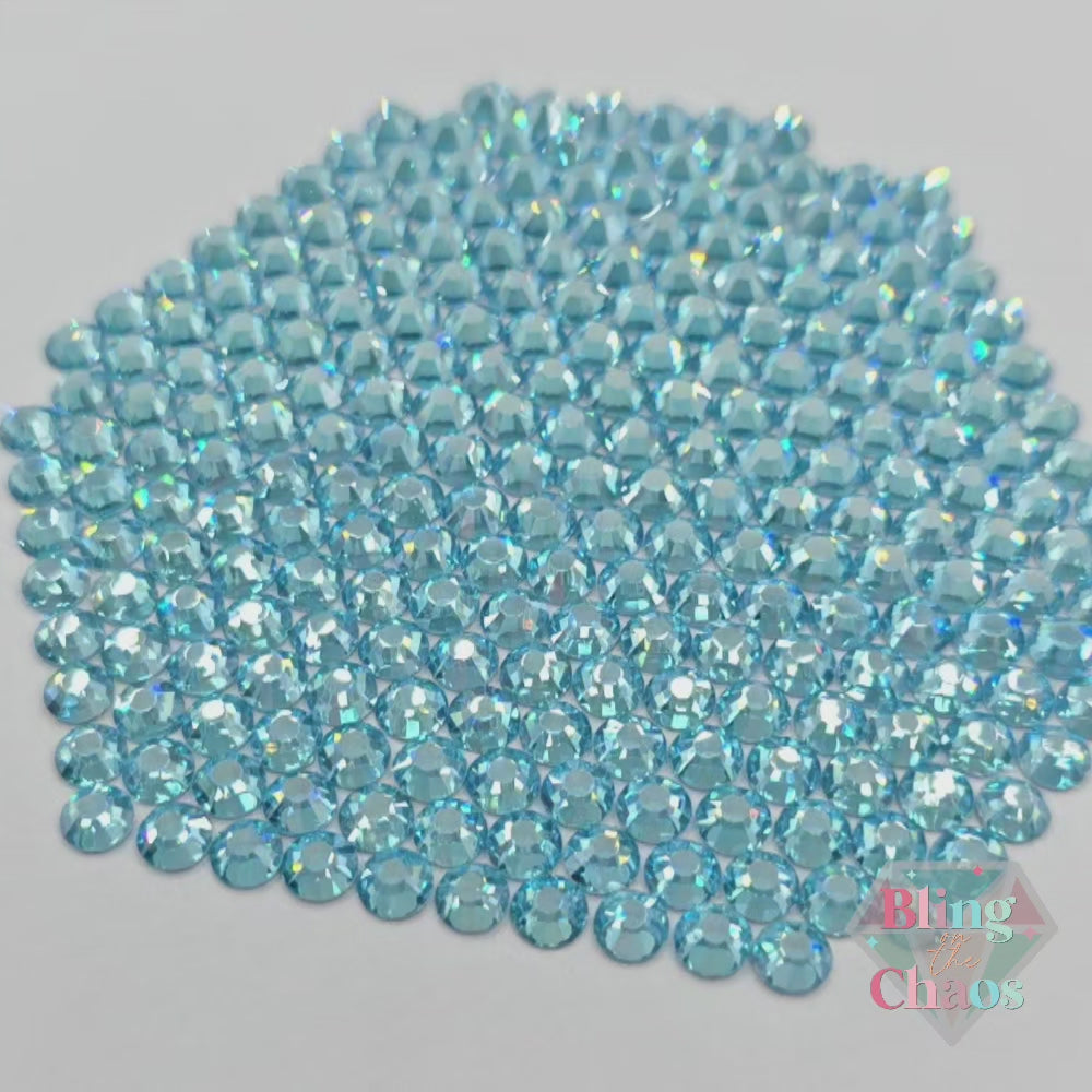 Aqua Luster Rhinestone – Bling on the Chaos