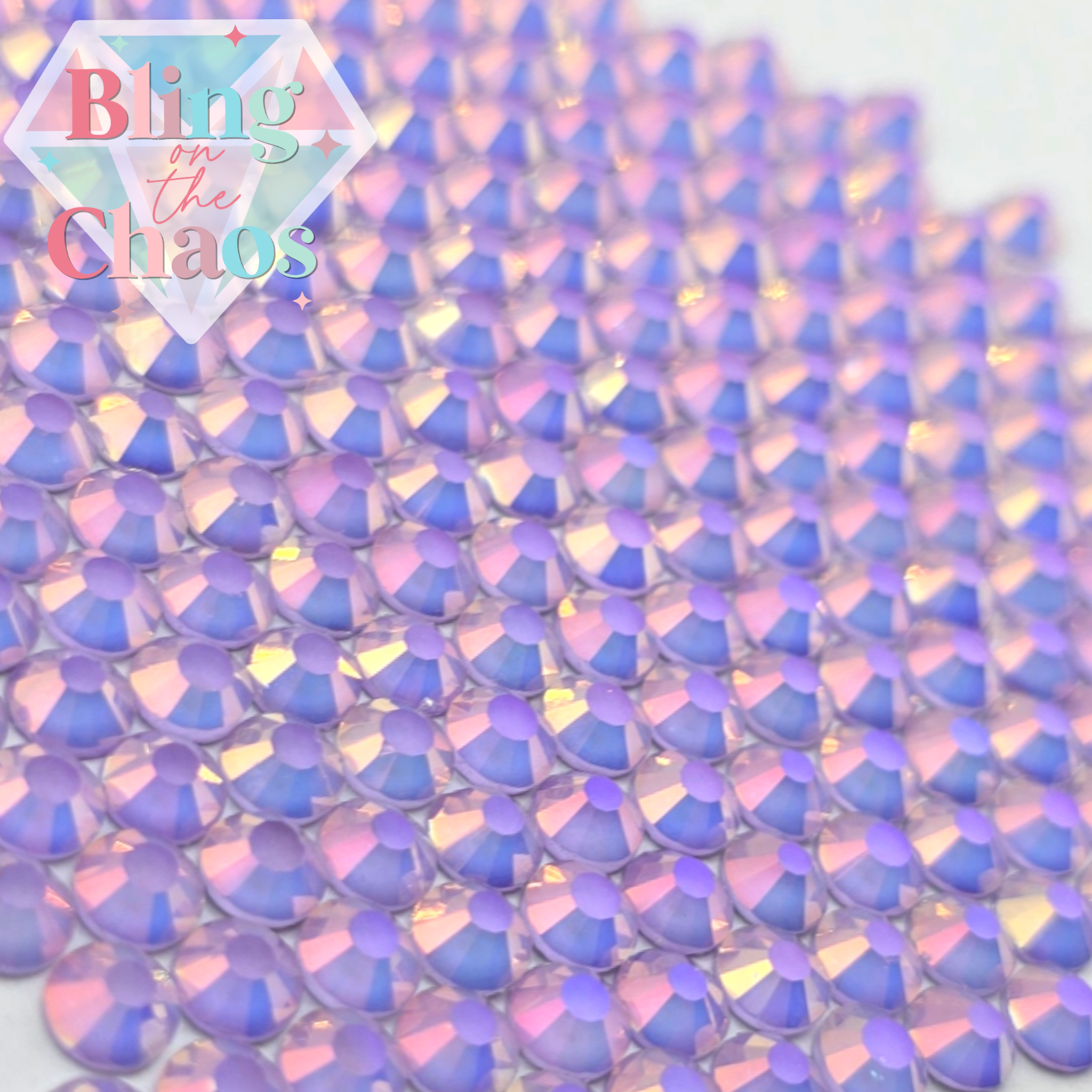Enchanted Mocha Light Purple Orchid Rhinestone – Bling on the Chaos