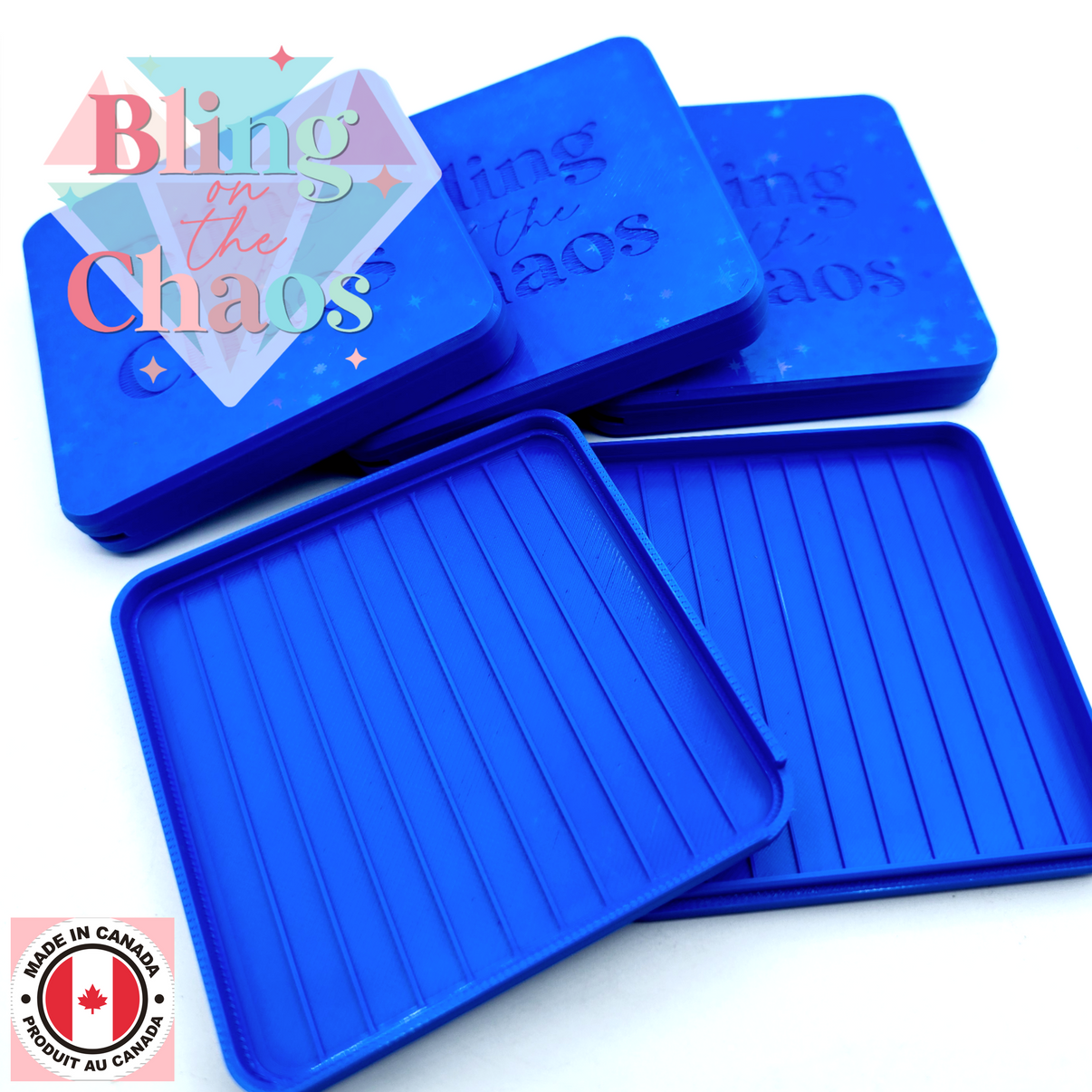 BOTC Royal Blue Mini Travel Trays – Bling on the Chaos