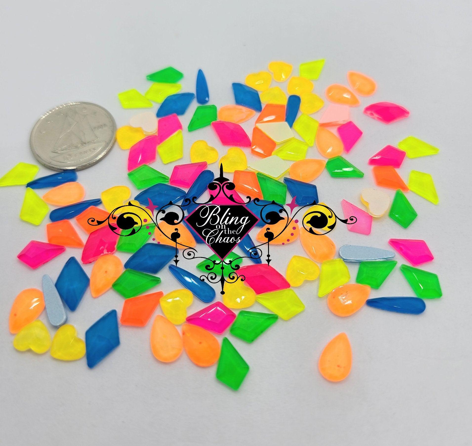 Neon Assorted Shapes – Bling on the Chaos